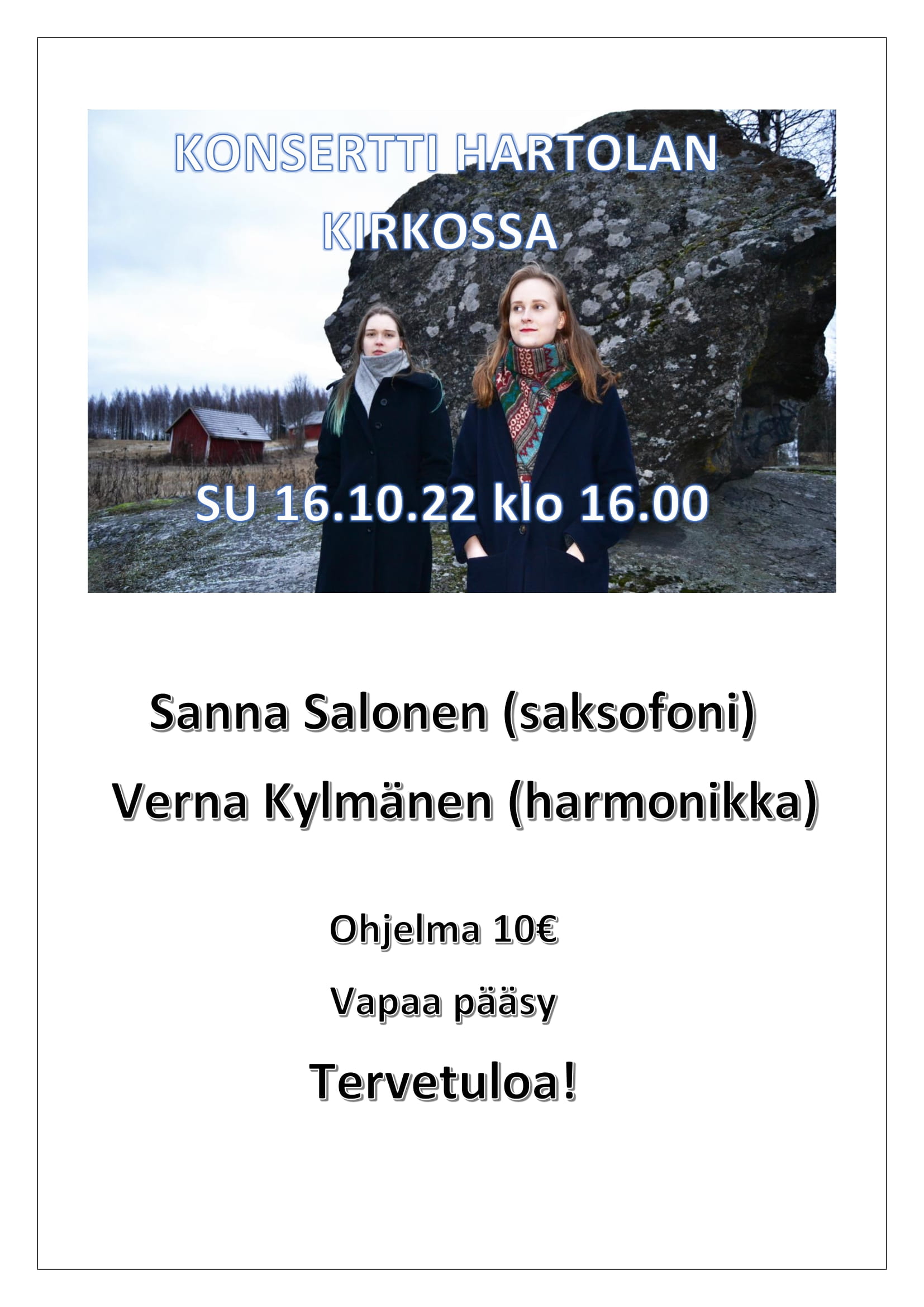 Konsertti Hartolan kirkossa - Aitojen elämysten kuningaskunta